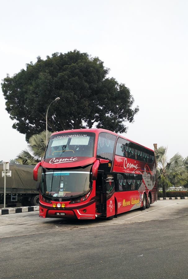 Bus Cosmic in Malaysia editorial stock photo. Image of highway - 61563813