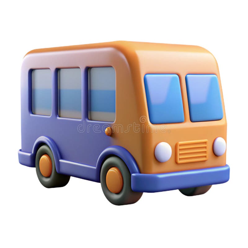 Bus 3D Icon stock image. Image of transport, commuter - 358952745