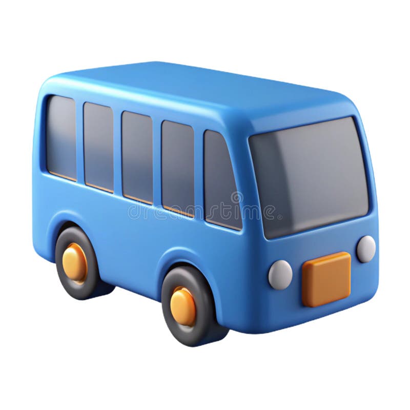 Bus 3D Icon stock illustration. Illustration of transport - 360165294