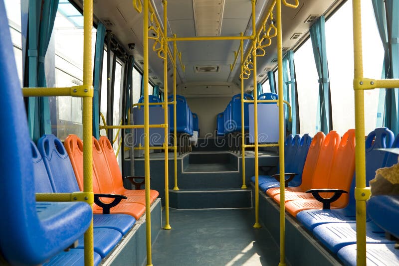 Bus de ville photo stock. Image du intérieur, navette - 3488754