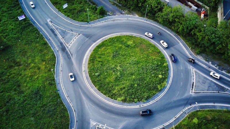 Bus Depot Red Buses Top-down View Aerial Drone Shot Stock Photo - Image ...