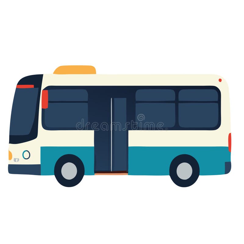 A Bus Displayed Prominently Against a Clean White Background ...