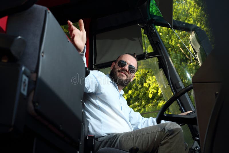 Bus driver. stock image. Image of vehicle, driver, young - 95244545