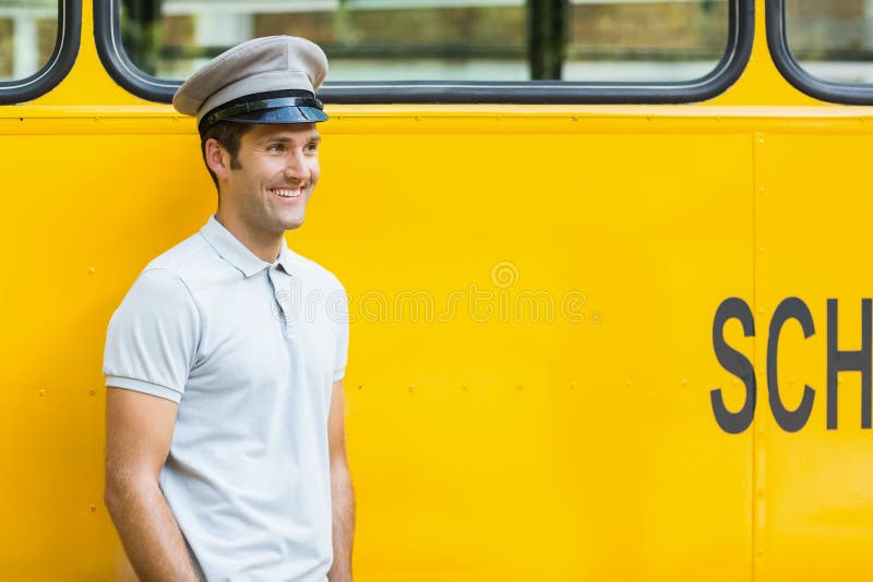 Male Driver Standing Front Bus Stock Photos - Free & Royalty-Free Stock ...