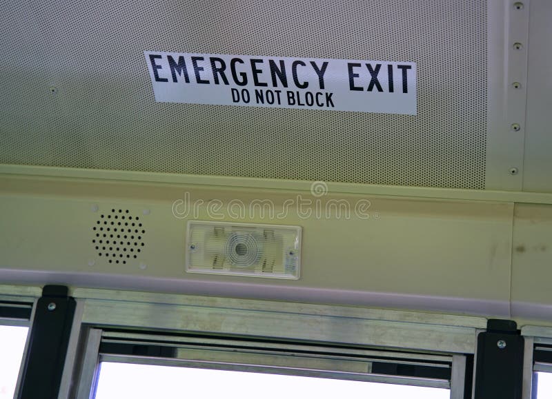 School Emergency Exit stock photo. Image of emergency - 1359230