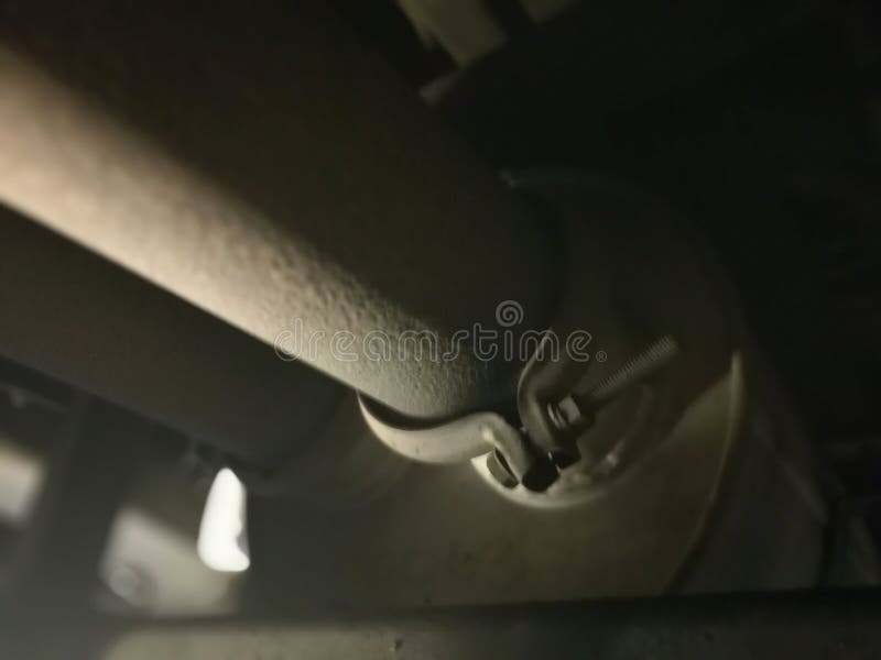 Bus exhaust back box stock image. Image of pipe, close - 80066249