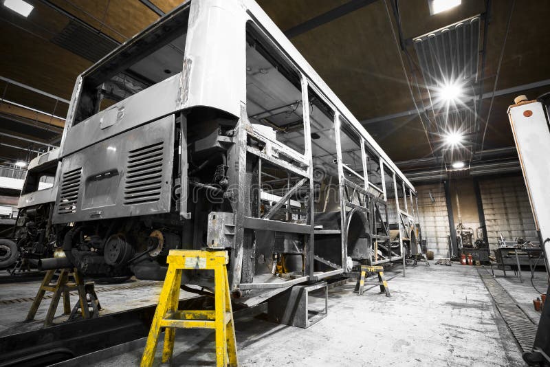 Bus Frame Structure during the Renovation of the Repair Shop Stock ...