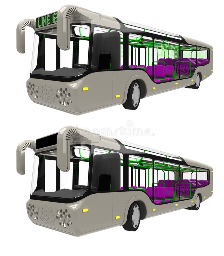 Bus front stock illustration. Illustration of commute - 31274218