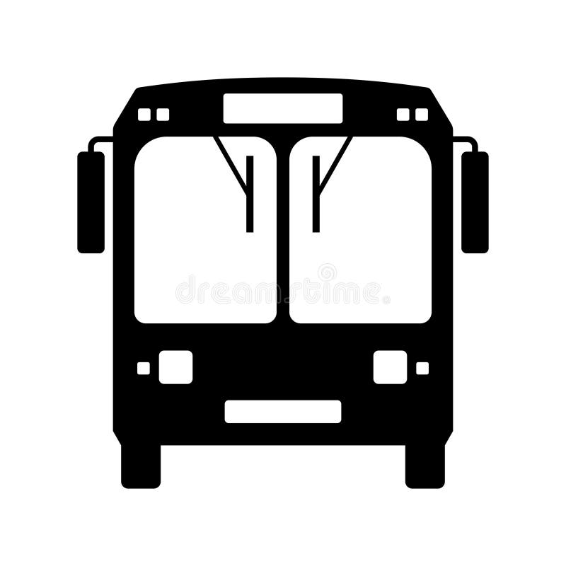 Bus front view stock vector. Illustration of passenger - 143930906