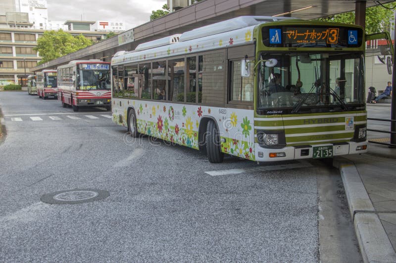 Bus 3 at Hiroshima Japan 2016 Editorial Photo - Image of outdoors ...