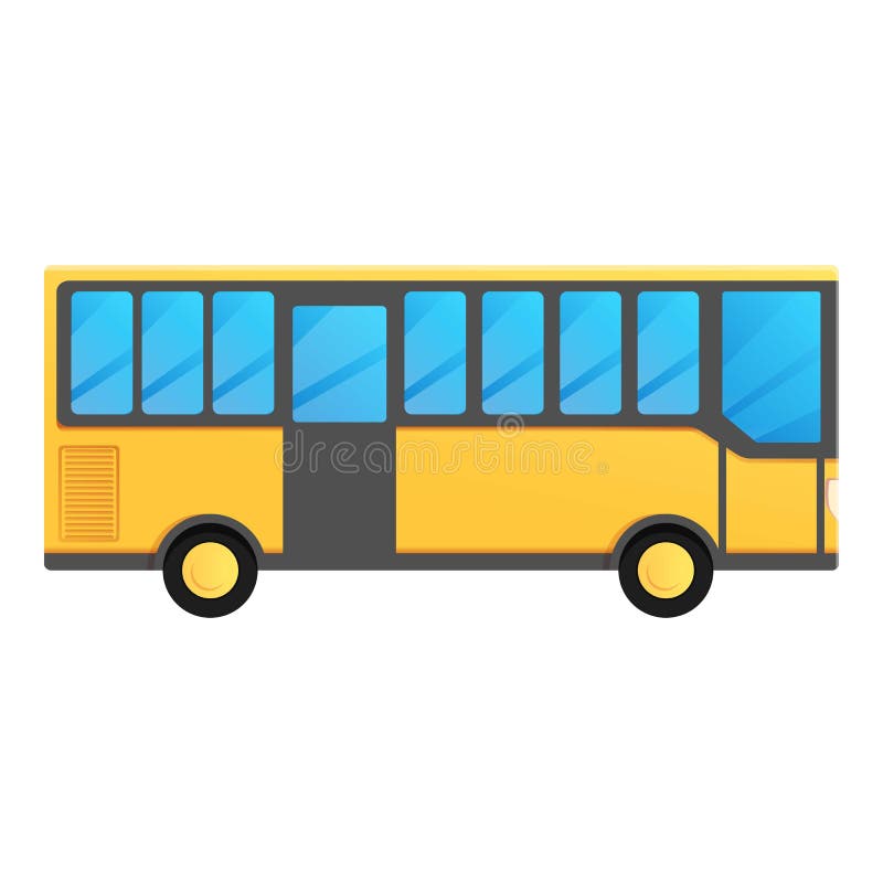 Bus icon, cartoon style stock vector. Illustration of simple - 191638482