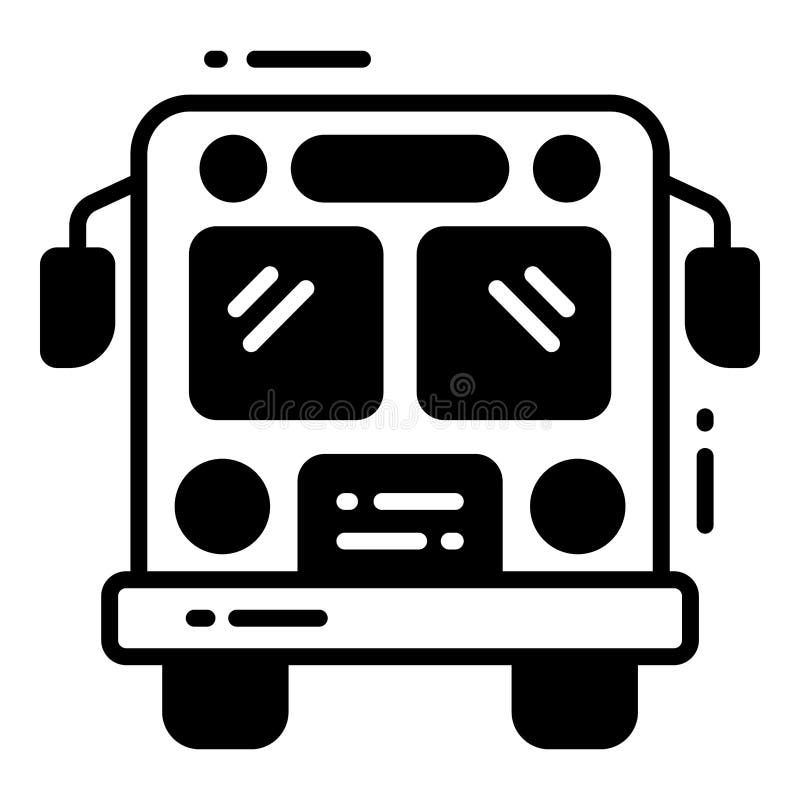 Bus Icon Related Map Location and Navigation Black Icon. Traffic and ...