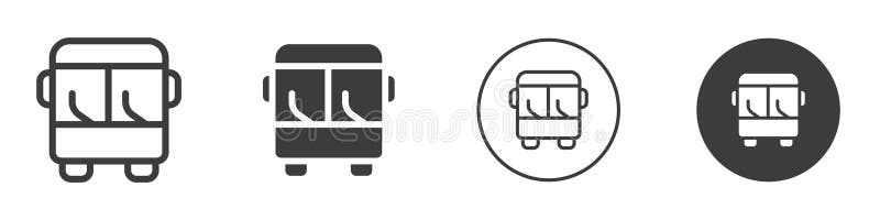 Bus Icon Simple Outline Vector Logo Stock Illustration - Illustration ...