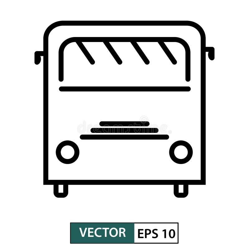Bus Icon, Symbol, Flat Design Isolated On White. Vector Illustration ...