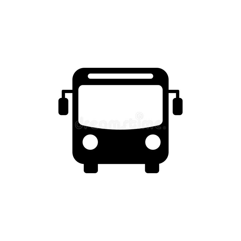 Bus Icon Vector. Black Bus Vector Icon Stock Vector - Illustration of ...