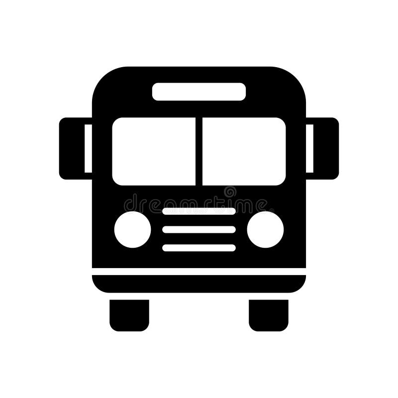 Bus Icon Vector Design Template in White Background Stock Illustration ...
