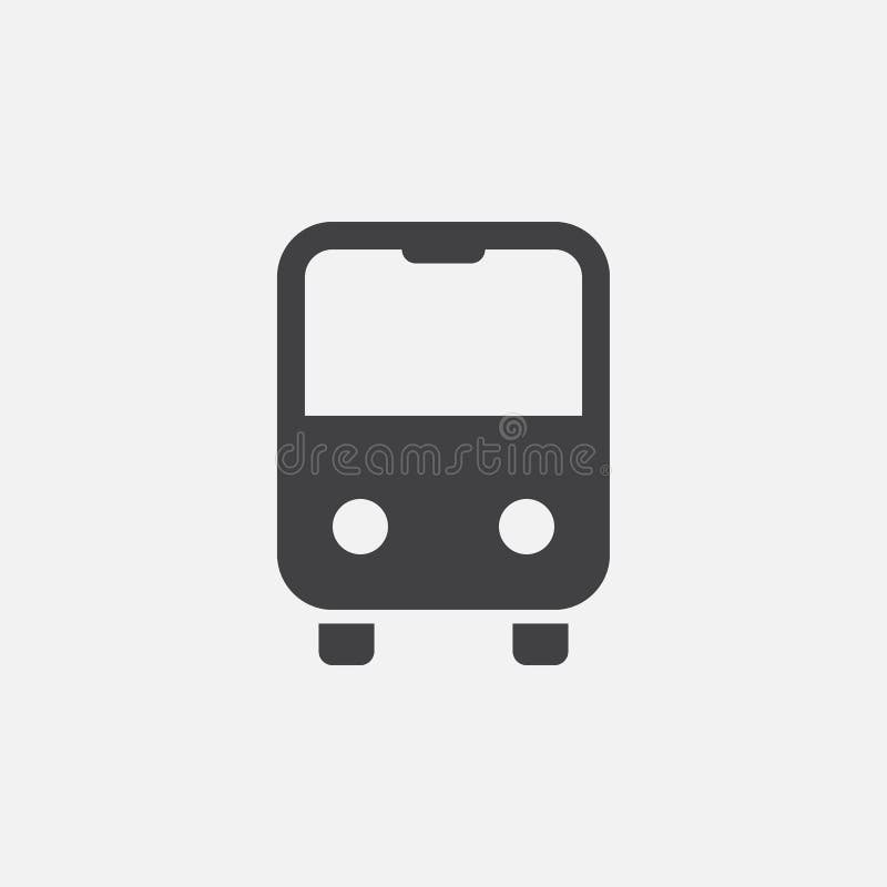 Bus Icon, Vector Logo, Linear Pictogram Isolated on White, Pixel ...