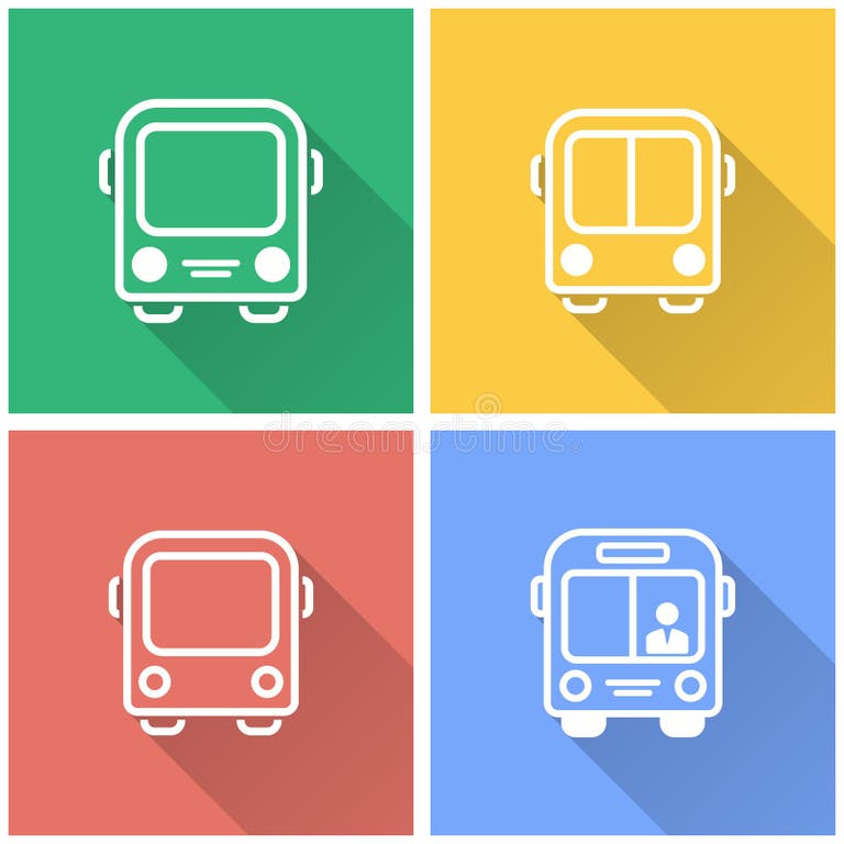 Bus - icona di vettore illustrazione vettoriale. Illustrazione di ...