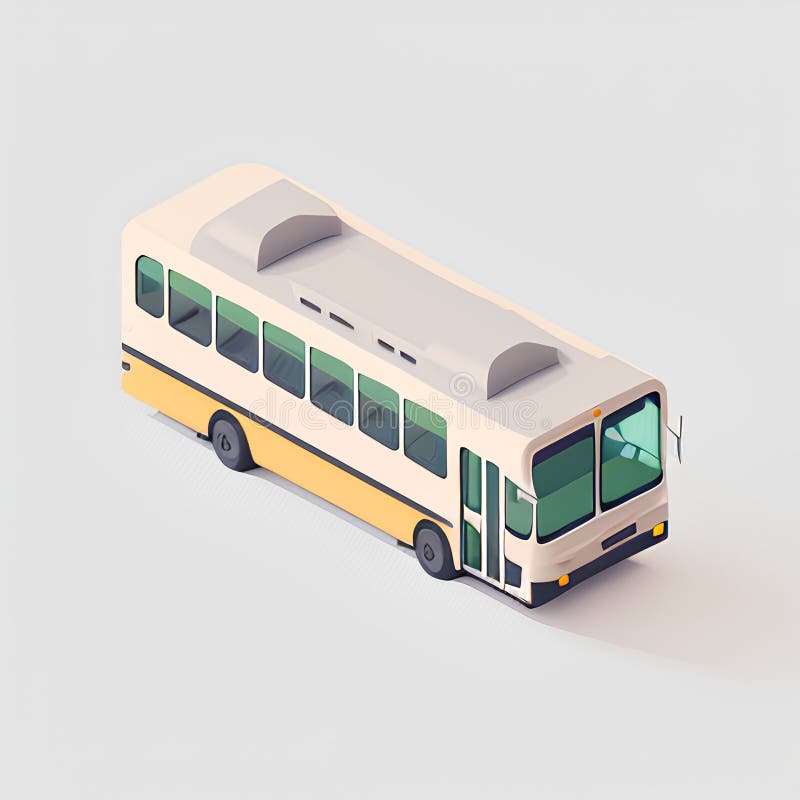 Isometric Bus White Stock Photos - Free & Royalty-Free Stock Photos ...