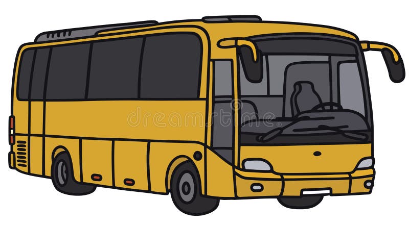 Bus jaune illustration de vecteur. Illustration du jaune - 47065879