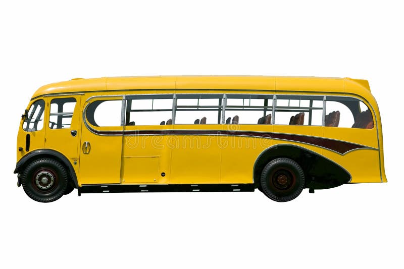 Bus Jaune De Cru, D'isolement. Image stock - Image du jaune, automobile ...