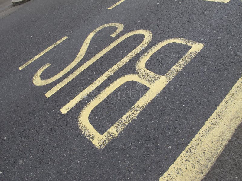 Bus lane sign stock photo. Image of active, dividing - 47772466