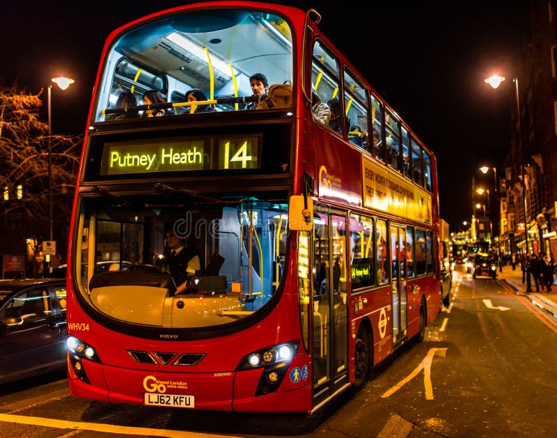 Bus of london editorial stock photo. Image of people - 56694148