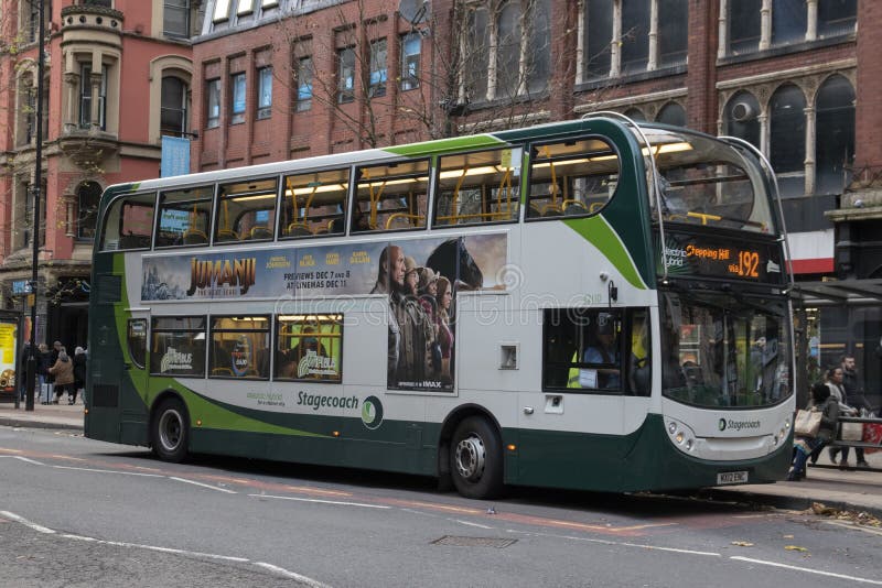 Bus 192 at Manchester England 2019 Editorial Stock Photo - Image of ...