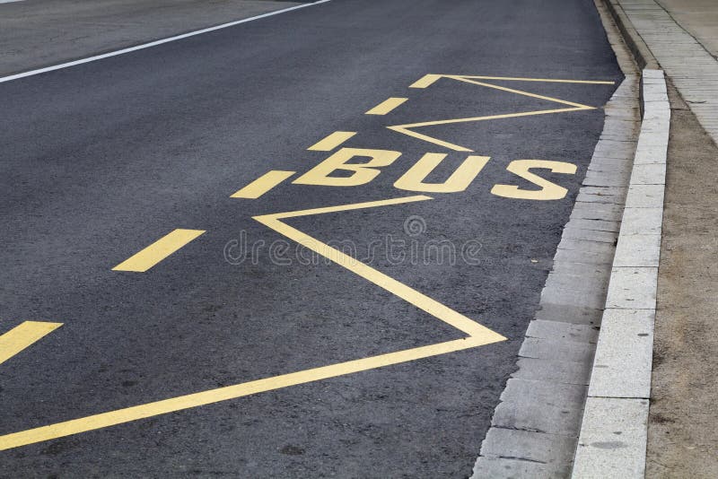 Bus marks in the road stock photo. Image of lane, transportation - 62263966