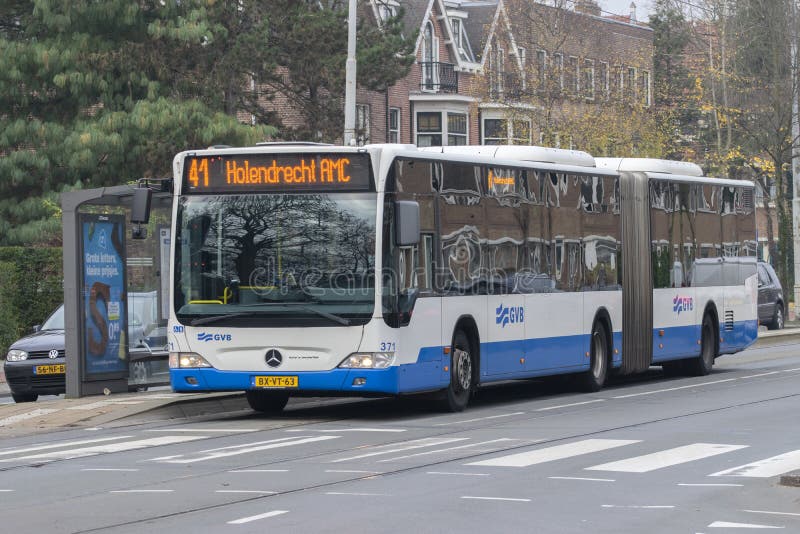 Bus 41 at the Middenweg Street at Amsterdam the Netherlands 27-11-2020 ...