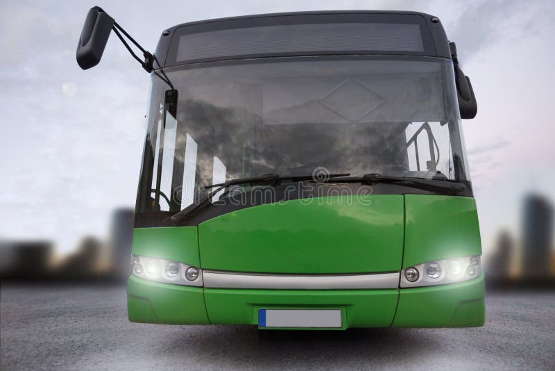 Bus out of a city stock photo. Image of street, autobahn - 76745816