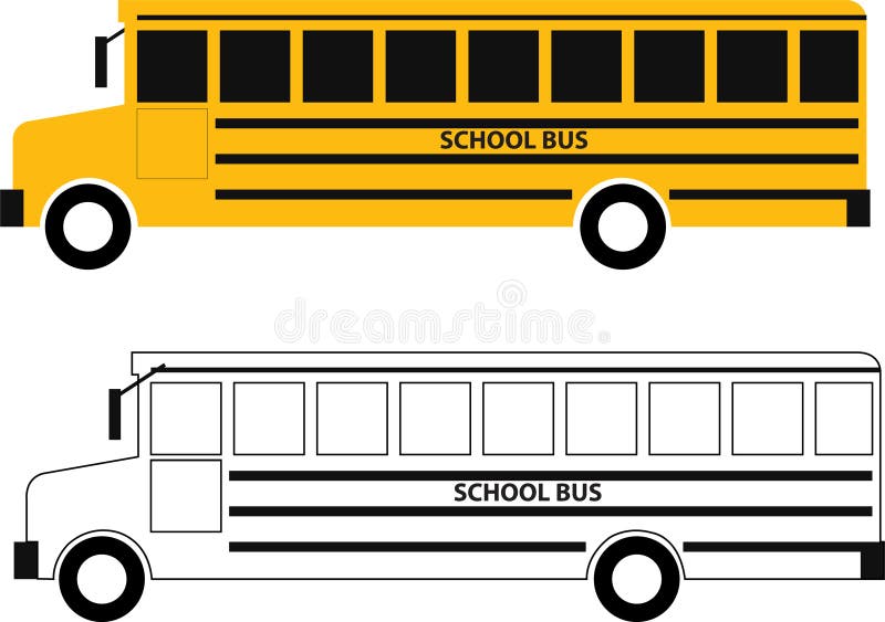 Bus Outline Design Illustration Creative Bus Template Stock Vector ...