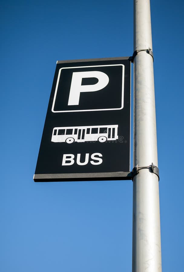 Bus parking sign stock image. Image of black, parking - 31226915