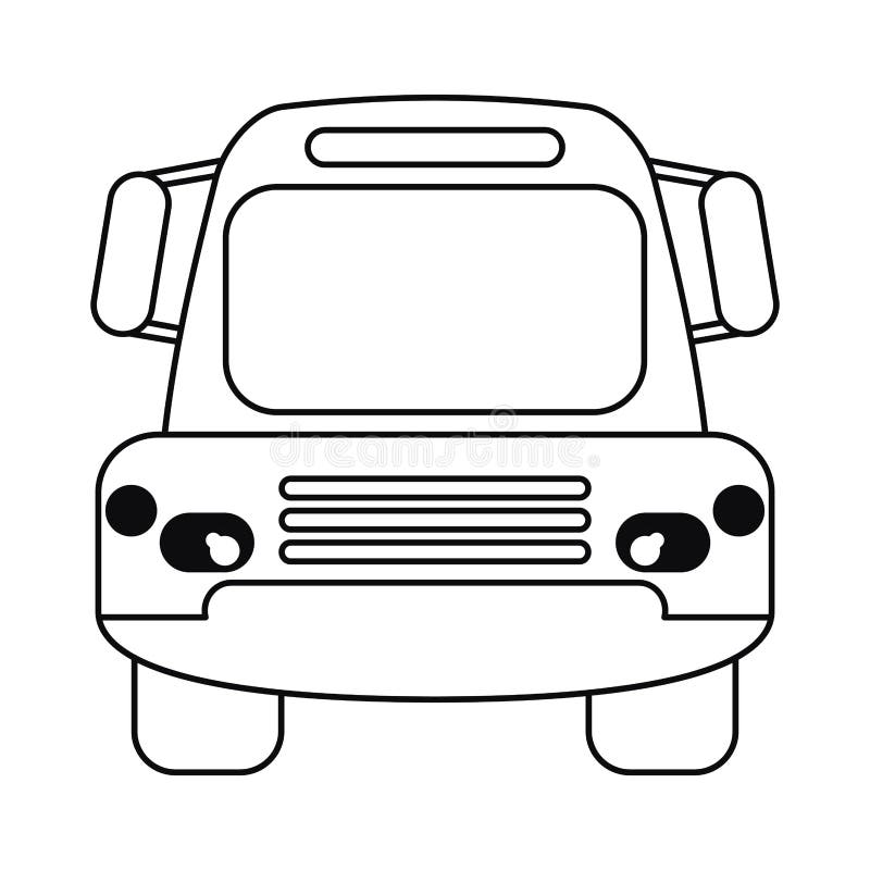 Bus Front Outline Stock Illustrations – 2,136 Bus Front Outline Stock ...