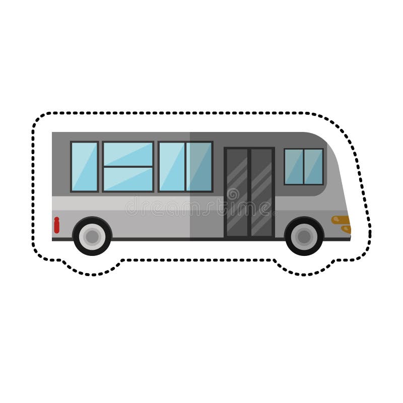 Bus Public Transport Vehicle Shadow Stock Illustration - Illustration ...