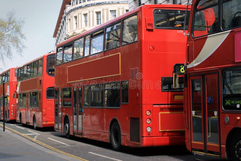 Bus Queue stock image. Image of double, famous, waiting - 9286837
