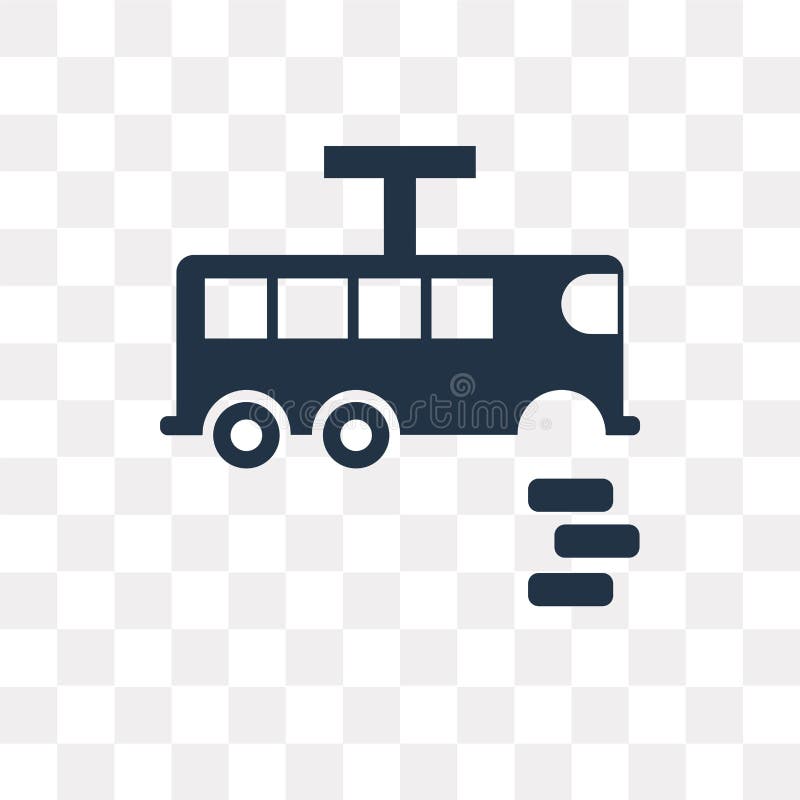 Bus in Reparation Vector Icon Isolated on Transparent Background Stock ...