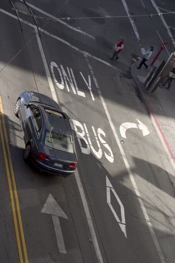 Bus only Road Markings stock photo. Image of transportation - 485912