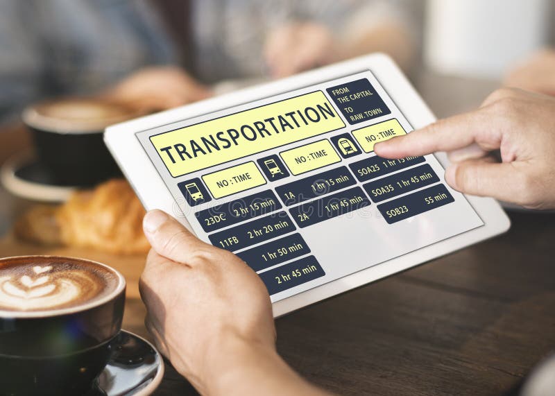 Bus Route Express Terminal Schedule Concept Stock Photo - Image of ...