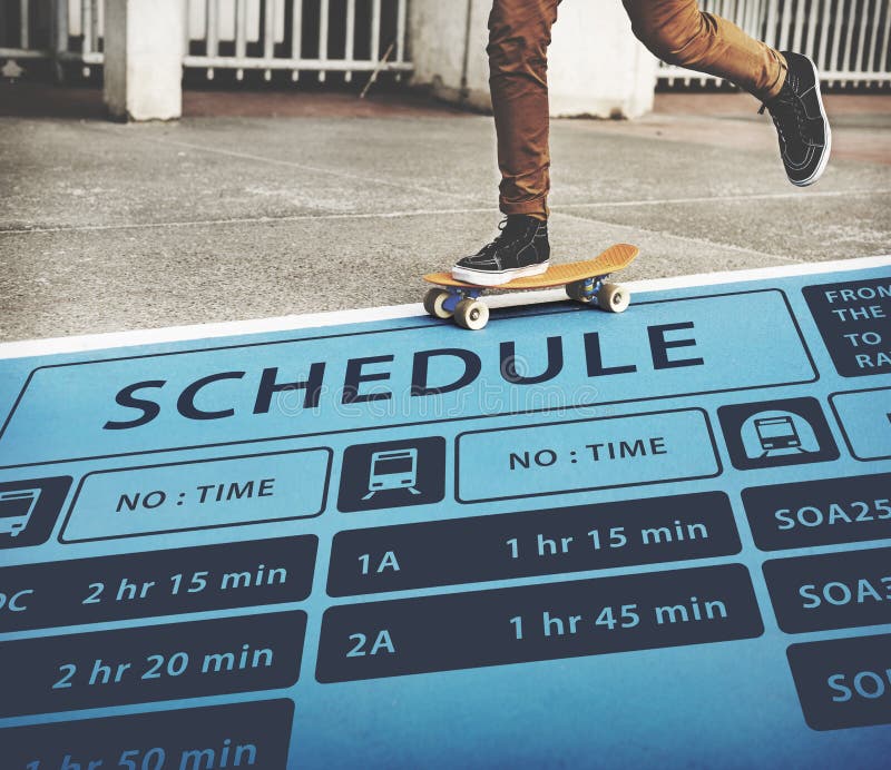 Bus Route Express Terminal Schedule Concept Stock Image - Image of ...