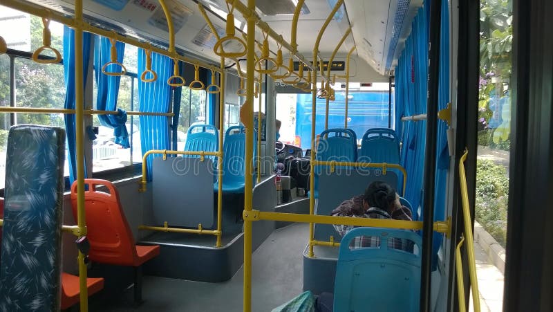 At the Service Compartment of a Wagon. Conductor Sitting in Front of a ...