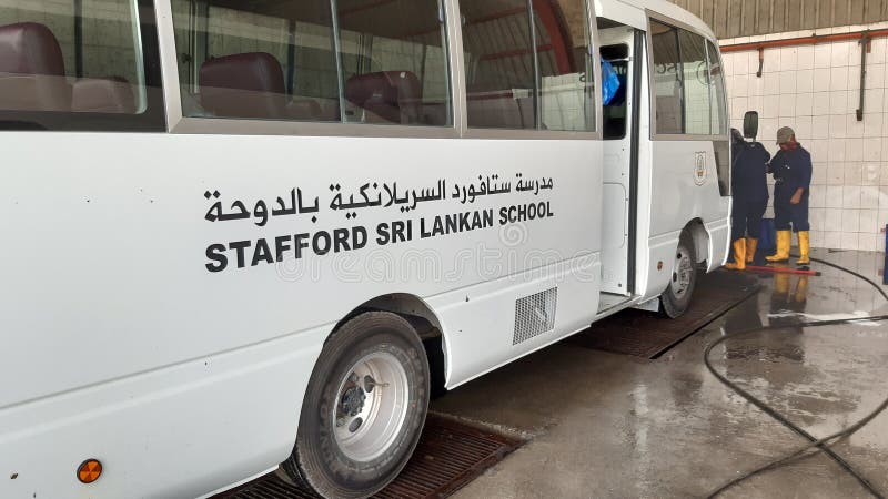 Bus Service Station at Doha Editorial Photography - Image of service ...