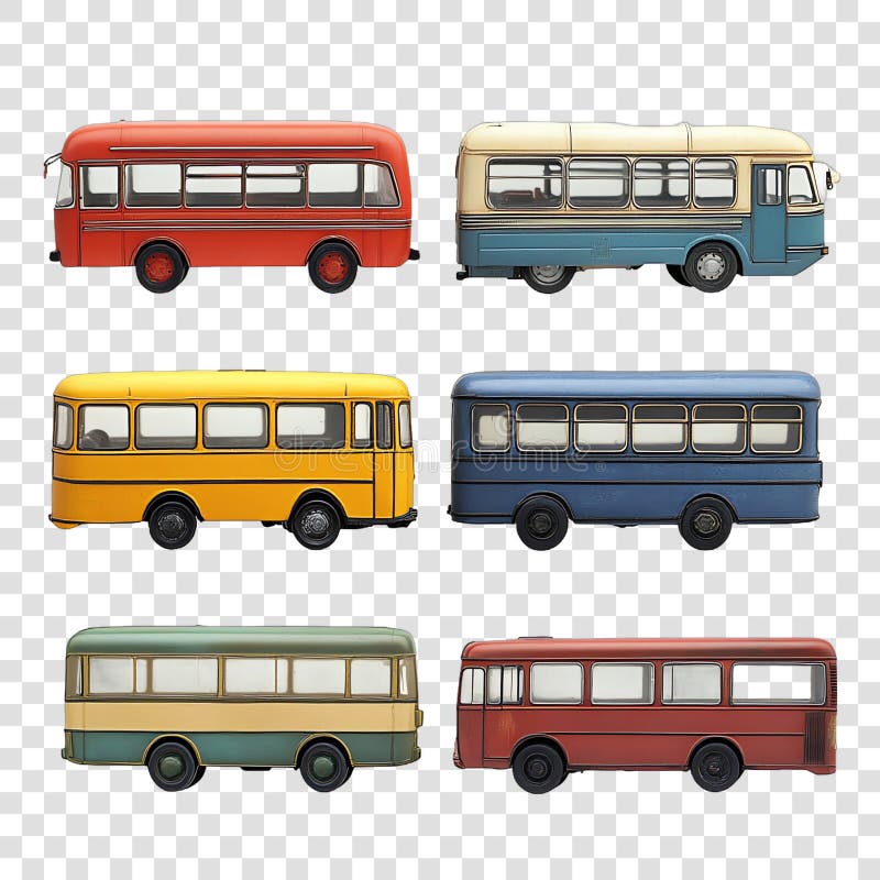 Bus set stock photo. Illustration of balloon, bike, transport - 341465164