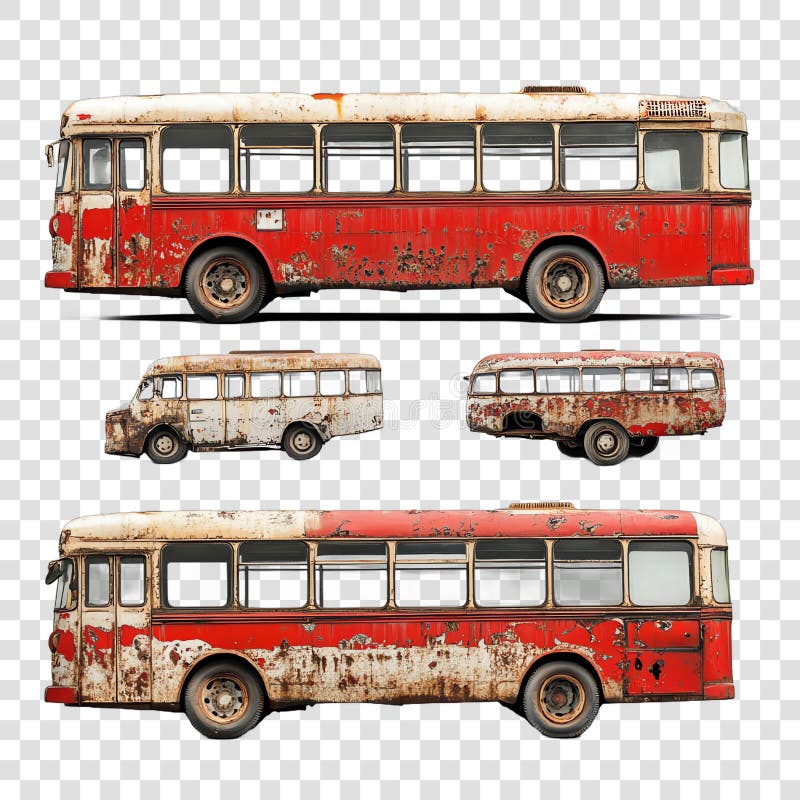 Bus set stock image. Illustration of travel, corporate - 341465165