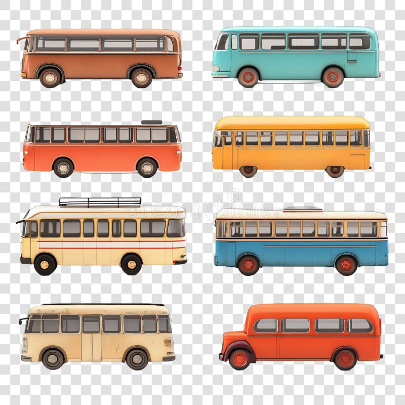 Bus set stock photo. Illustration of sketch, airplane - 341465170