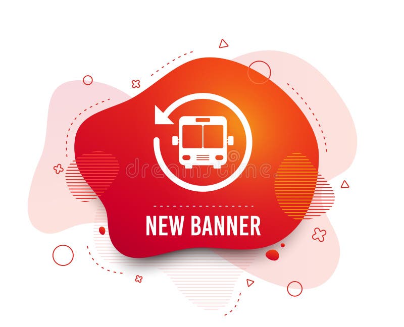 Bus Shuttle Icon. Public Transport Stop Symbol. Vector Stock Vector ...