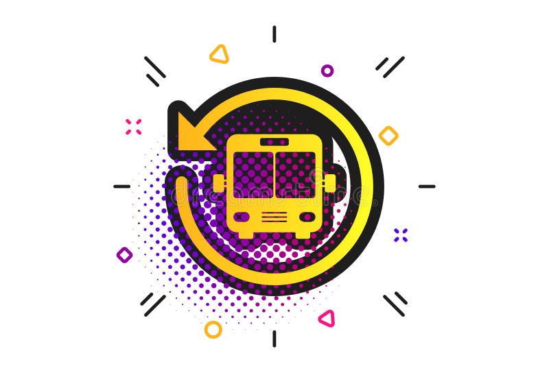 Bus Shuttle Icon. Public Transport Stop Symbol Stock Vector ...