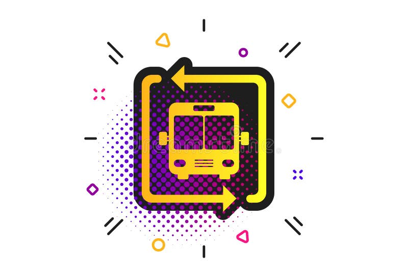 Bus Shuttle Icon. Public Transport Stop Symbol. Vector Stock Vector ...