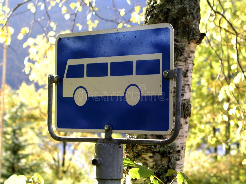 Bus sign stock image. Image of rural, sign, urban, travel - 46339