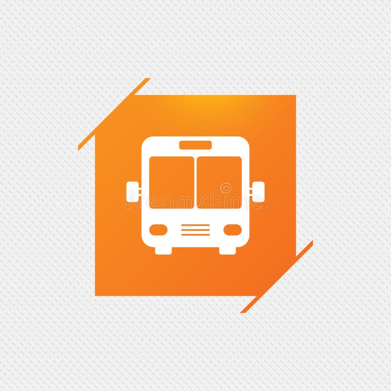 Bus Sign Icon. Public Transport Symbol Stock Vector - Illustration of ...